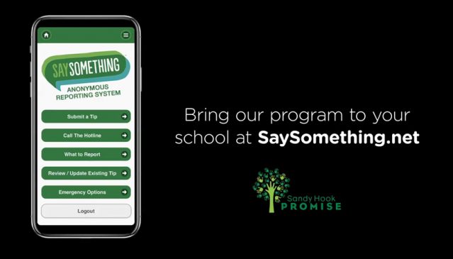 Sandy Hook Promise (SHP) Launches Say Something Anonymous Reporting ...