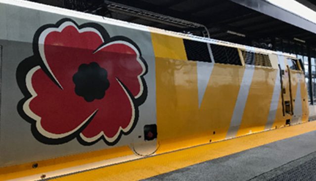 The Royal Canadian Legion partners with VIA Rail Canada in unique Poppy ...
