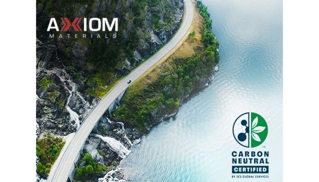 Axiom Materials Receives Carbon Neutrality Certification