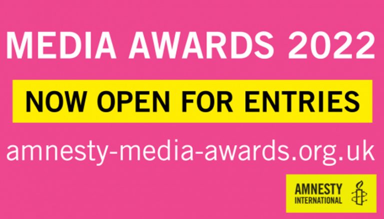 Amnesty Media Awards 2022: judges announced as entries close this week