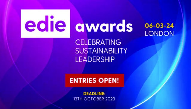 Celebrating sustainability leadership: Entries OPEN for edie Awards ...