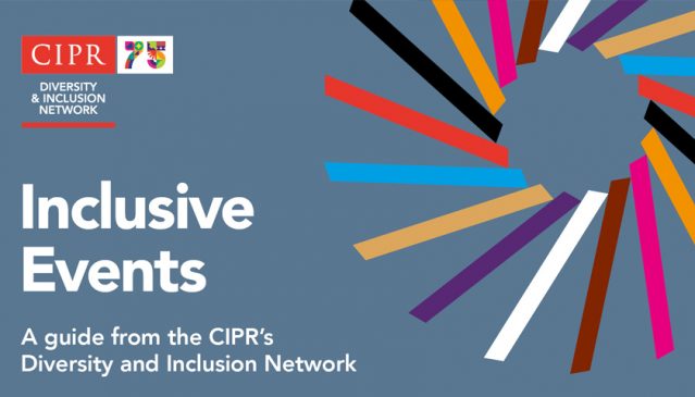 New CIPR Diversity and Inclusion Network guide on Inclusive Events ...