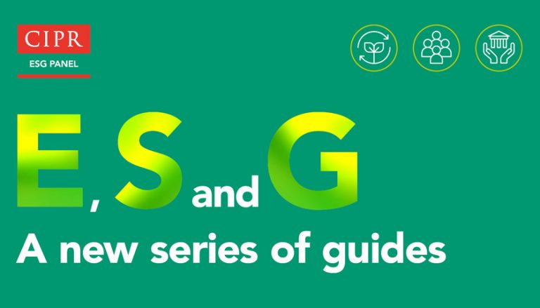 CIPR ESG Panel launches new ESG guide series | Ethical Marketing News