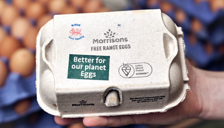 Morrisons eggs achieve the first UK carbon neutral BSI Kitemark ...